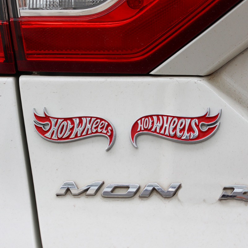 HOT WHEELS Metal Car Stickers - 3D Motorcycle Decal - Wind Fire Wheel ...