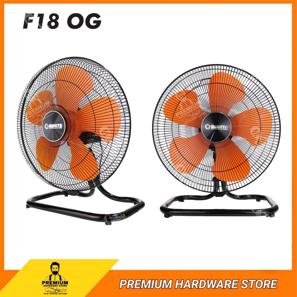 MAHITA Floor Fan 18" Inch Floor Fan Home Table Fan Floor Fan 4 Speed ...