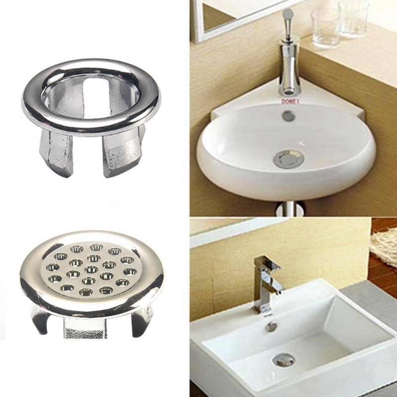22-24mm Universal Wash Basin Overflow Ring Plug - Kitchen Bathroom ...