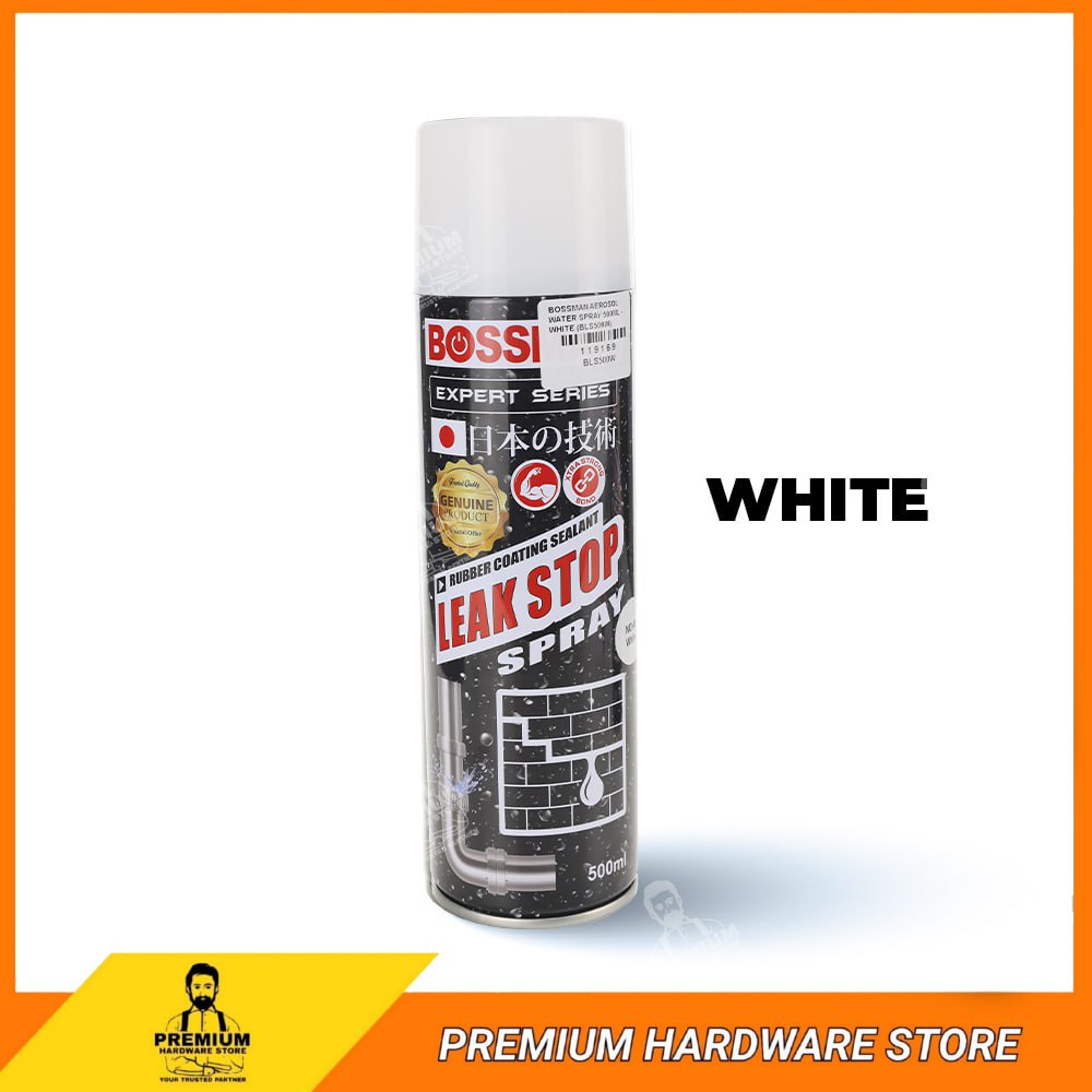 BOSSMAN Leak Stop Spray 500ML White Waterproof Anti Leakage Rubber ...