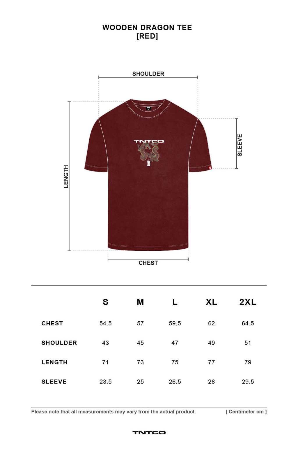 Wooden Dragon Tee (Red) | Shopee Malaysia
