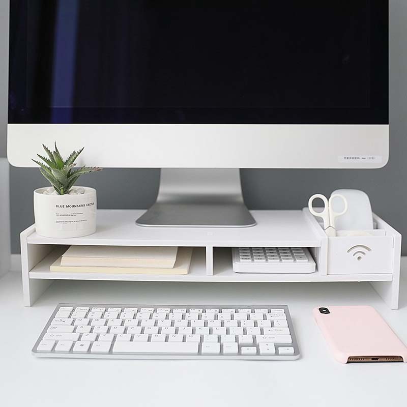 Monitor Screen Stand Computer Laptop Riser Office Table Shelf Height ...