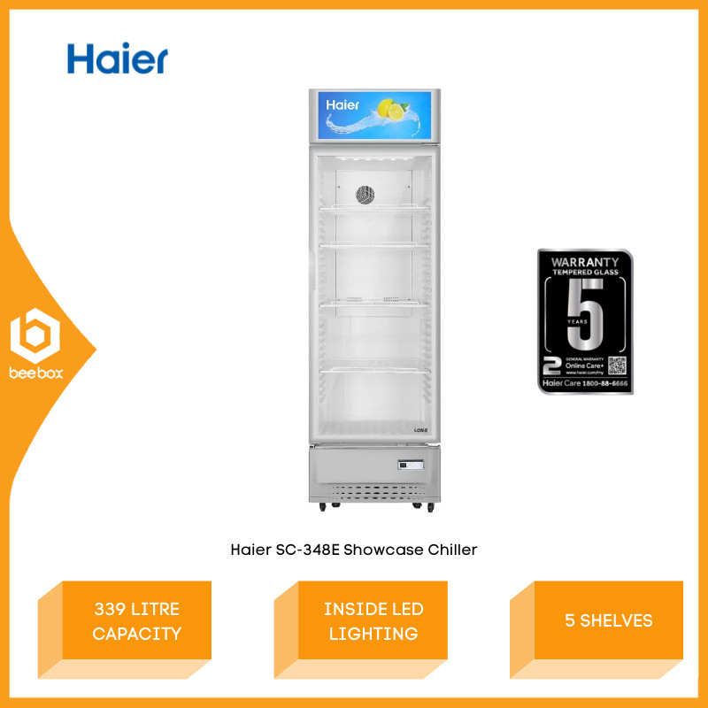 Haier Showcase Chiller 339L 5 Shelves SC-348E SC348E Peti Sejuk Beku ...