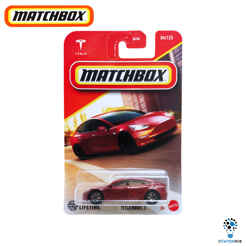 Matchbox Tesla Model 3 Car | Mattel Cars Collector Kids Toys Vehicle ...