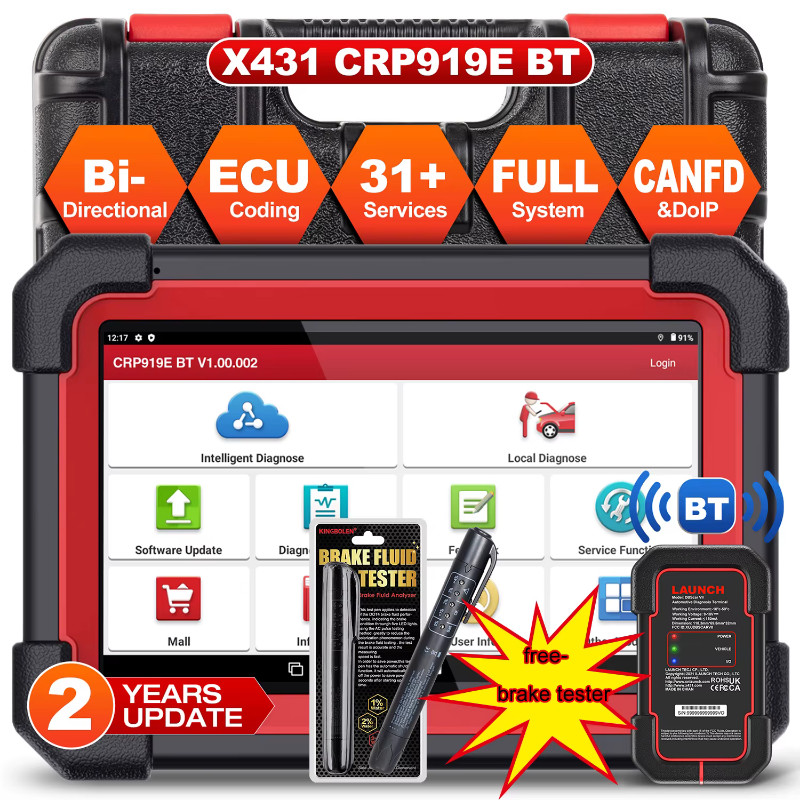 LAUNCH X431 CRP919E BT OBD2 Scanner CAN FD Bidirectional Diagnostic ...