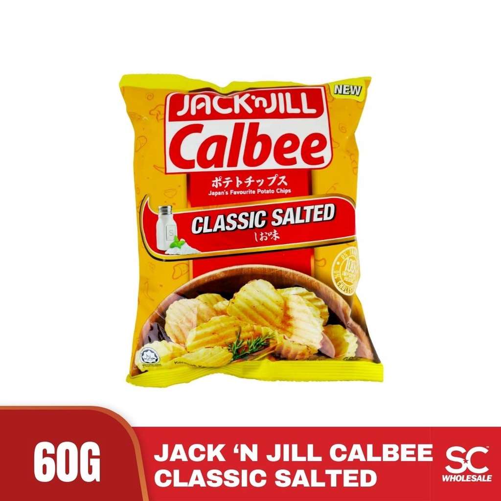 Jack ‘n Jill Calbee Potato Chips Classic Salted 60g | Shopee Malaysia