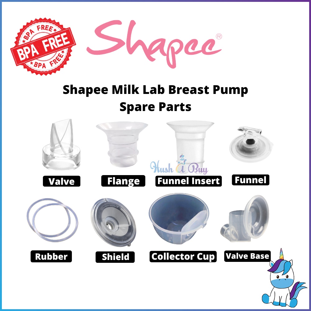 Shapee Wearable Breastpump Spare Parts - Valve/ Silicone Funnel Insert ...