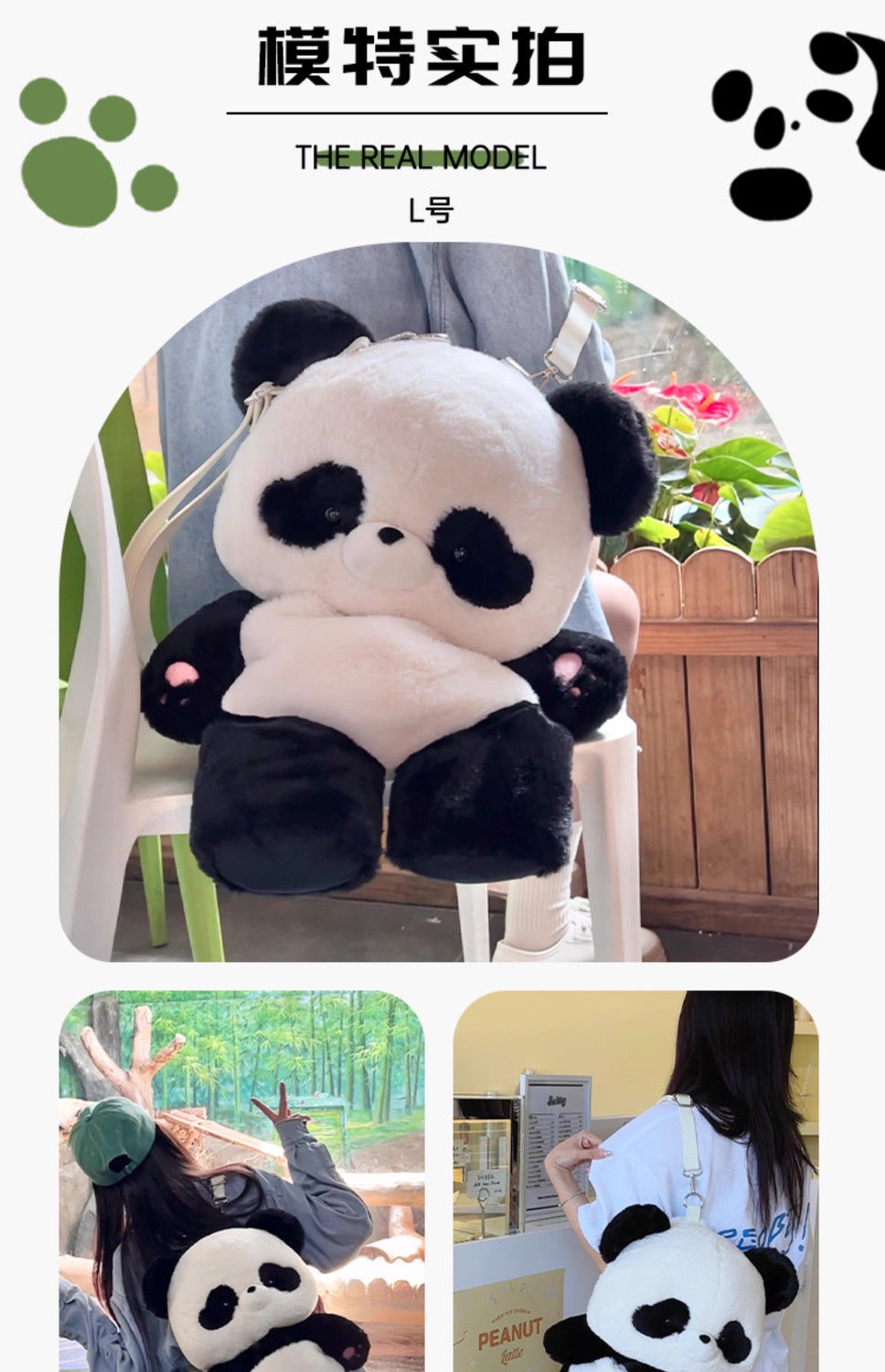 [Ready Stock] Big Panda Backpack Cute Panda Backpack Panda Bag Cartoon ...