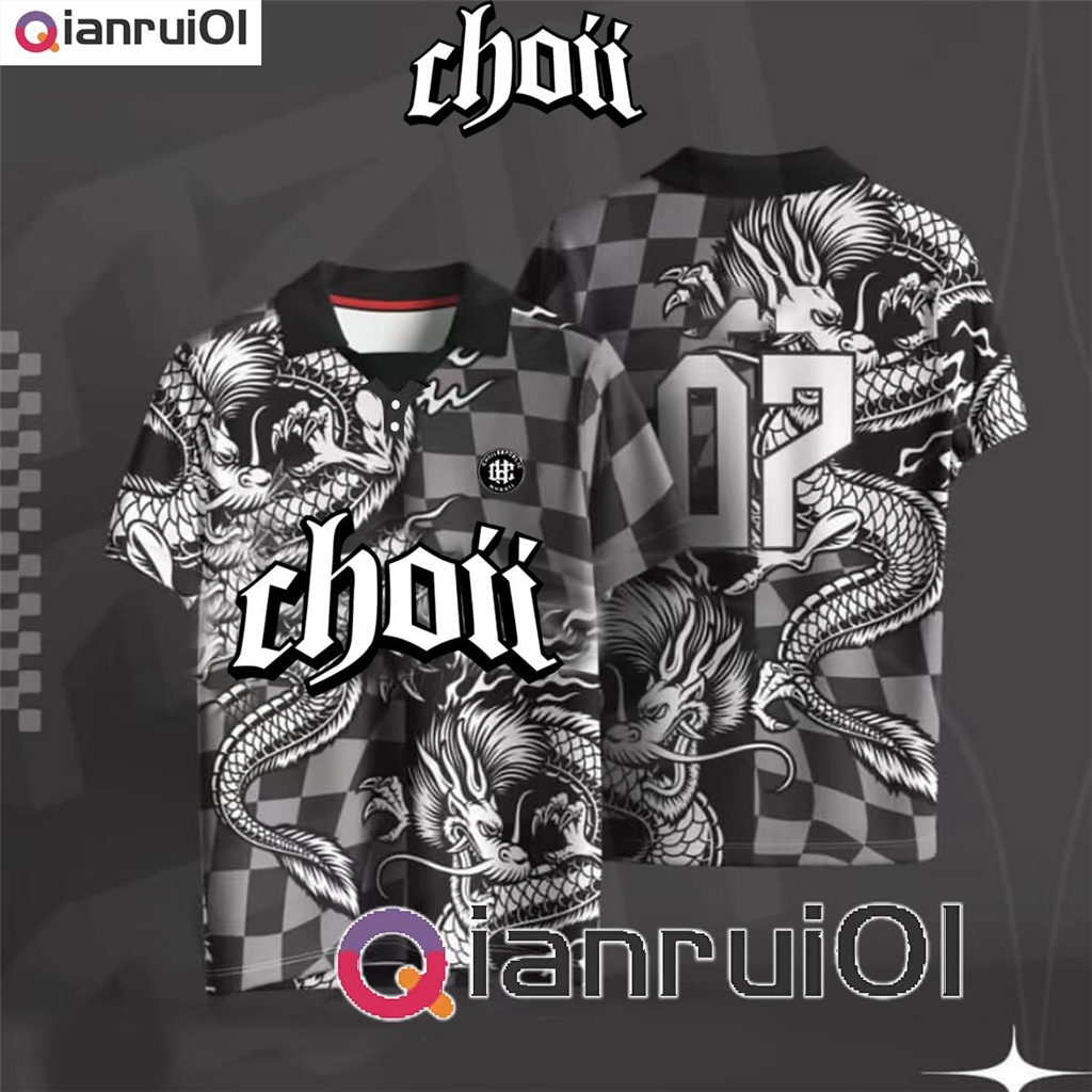 2023 CHOII EDITION Baju Tshirt Lelaki Thailand Viral Jersey Ootd Collar ...
