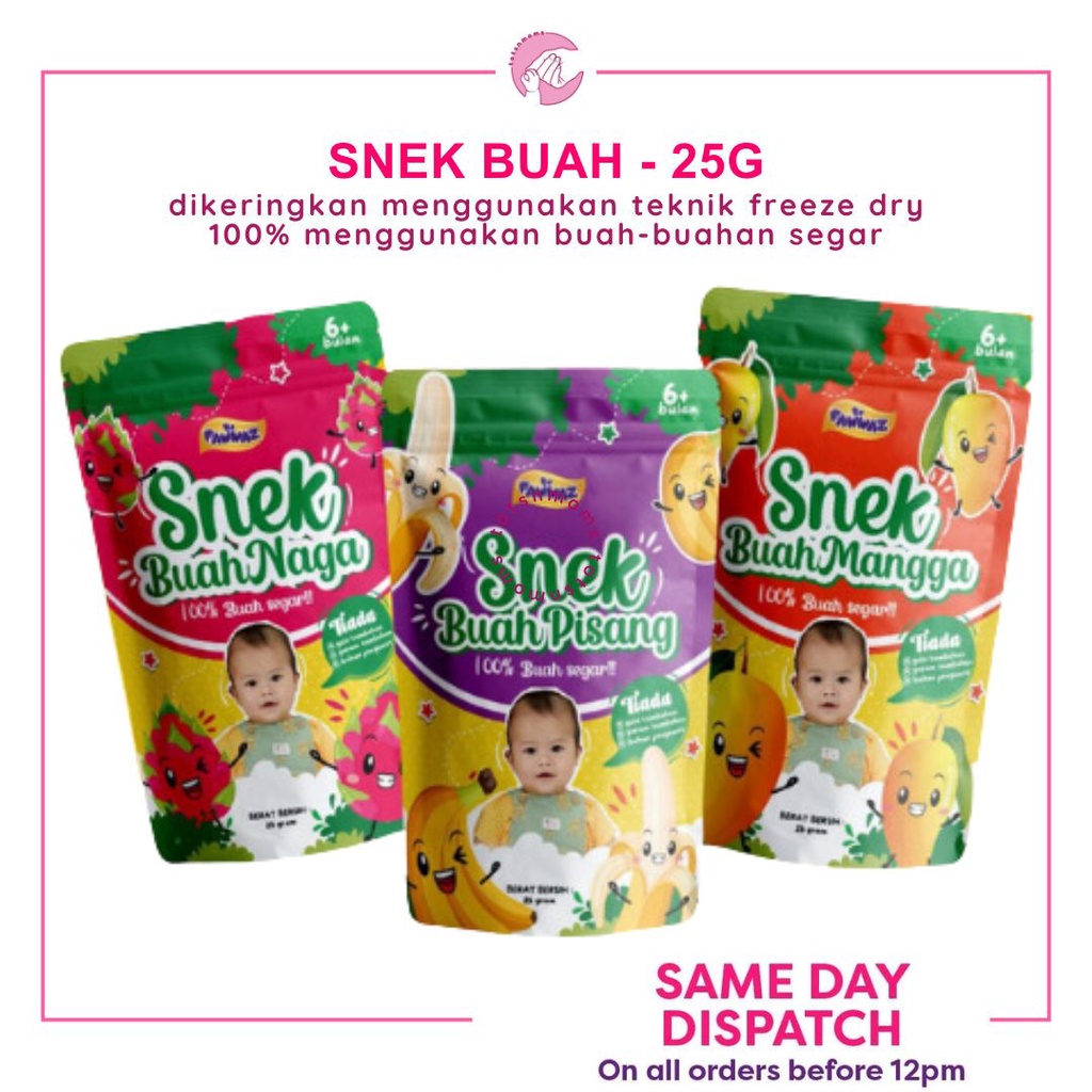 Fawwaz Snek Buah Bayi / Baby Mixed Fruit Snacks - Banana / Buah Naga ...