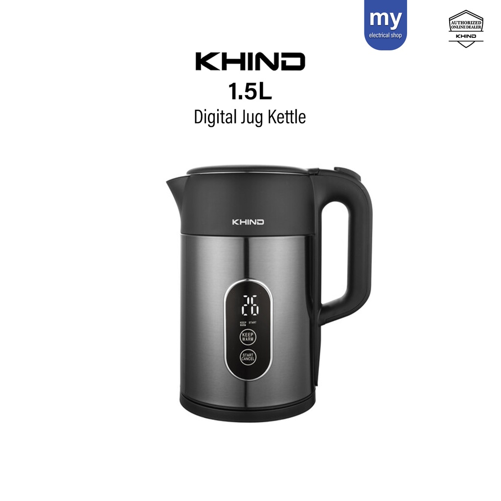 Khind 1.5L Digital Jug Kettle EK1500D | Shopee Malaysia