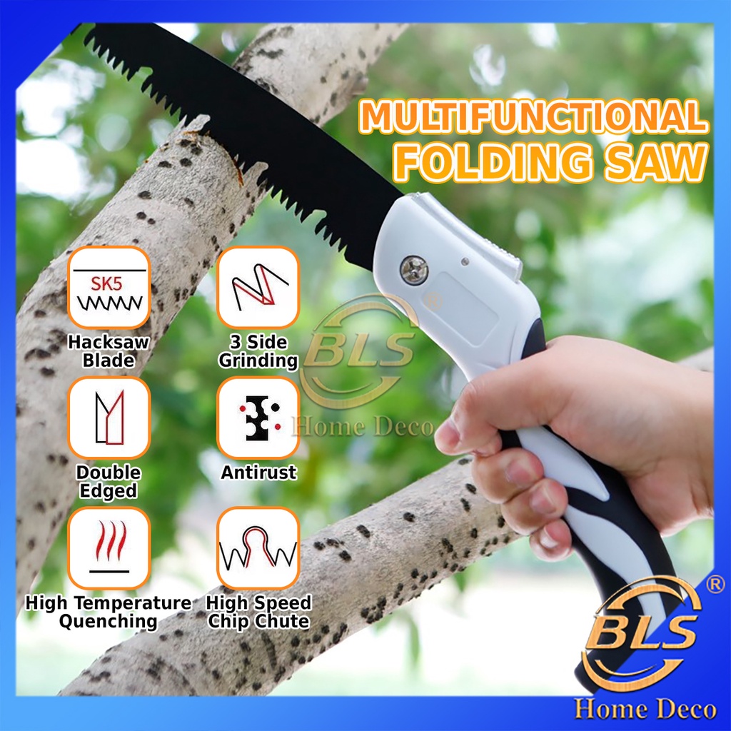 Wood Cutting Folding Saw Trees Chopper Hand Saw Heavy Duty SK5 Grafting ...