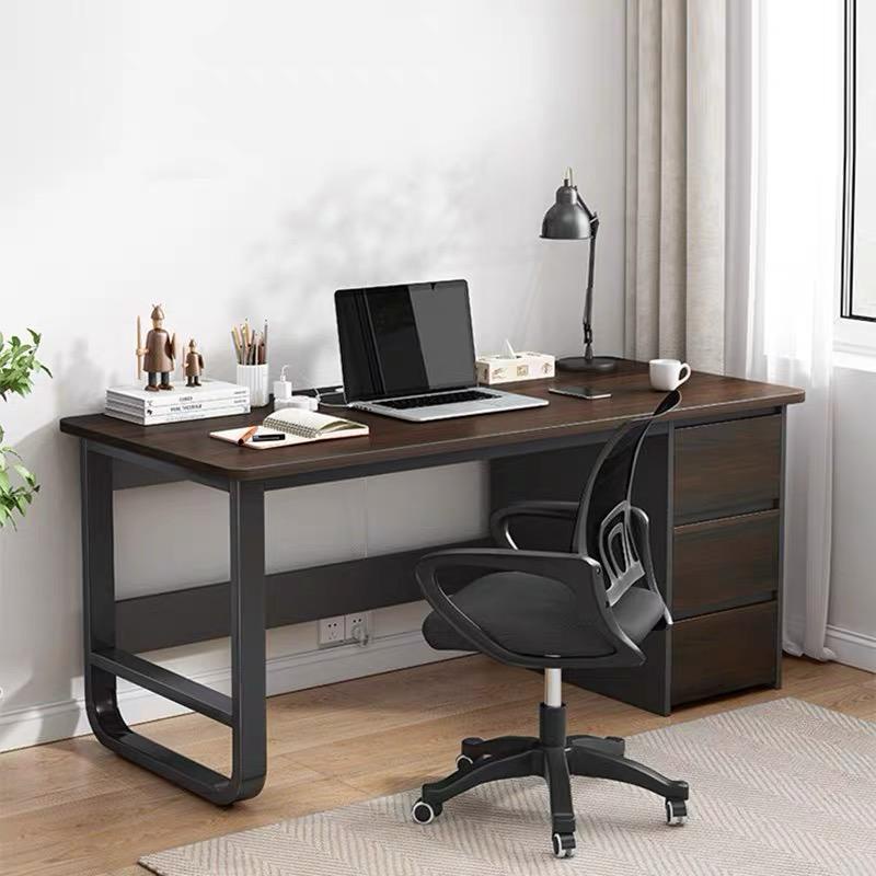 M 100cm / 120cm Multifunction Computer Study Table With Drawer Wood ...