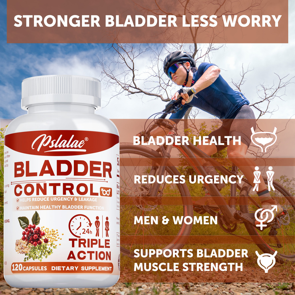 Pslalae Bladder Control Supplement for Women & Men - Reduce Sudden Urge ...