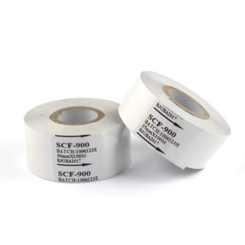SCF-900 White Thermal Printer Ribbon Ink Heat Transfer Ribbon Circular ...