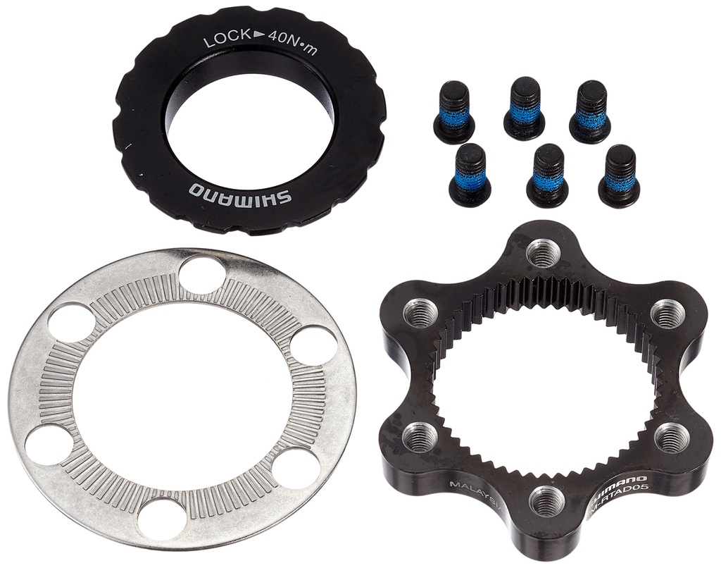 SHIMANO Disc Brake Rotor Adapter (6-bolt rotor to CENTER LOCK hub ...