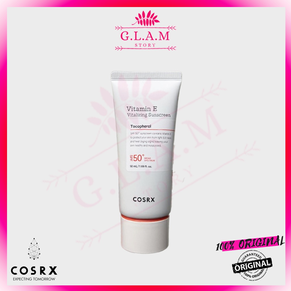 COSRX Vitamin E Vitalizing Sunscreen SPF 50+ 50ml [GLAM] | Shopee Malaysia