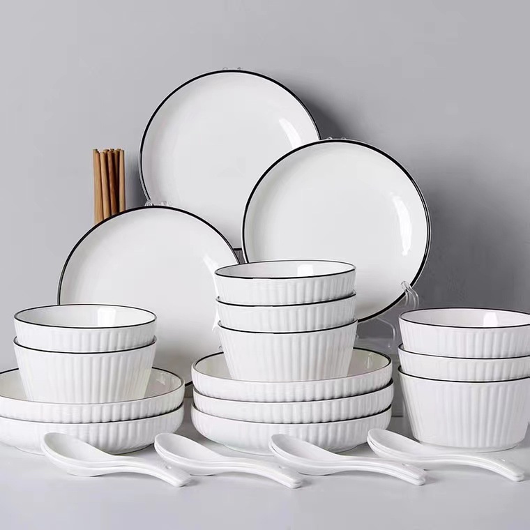 DC Ceramic Bowl Dinnerware Serving Plate Porcelain Stoneware Glazed ...