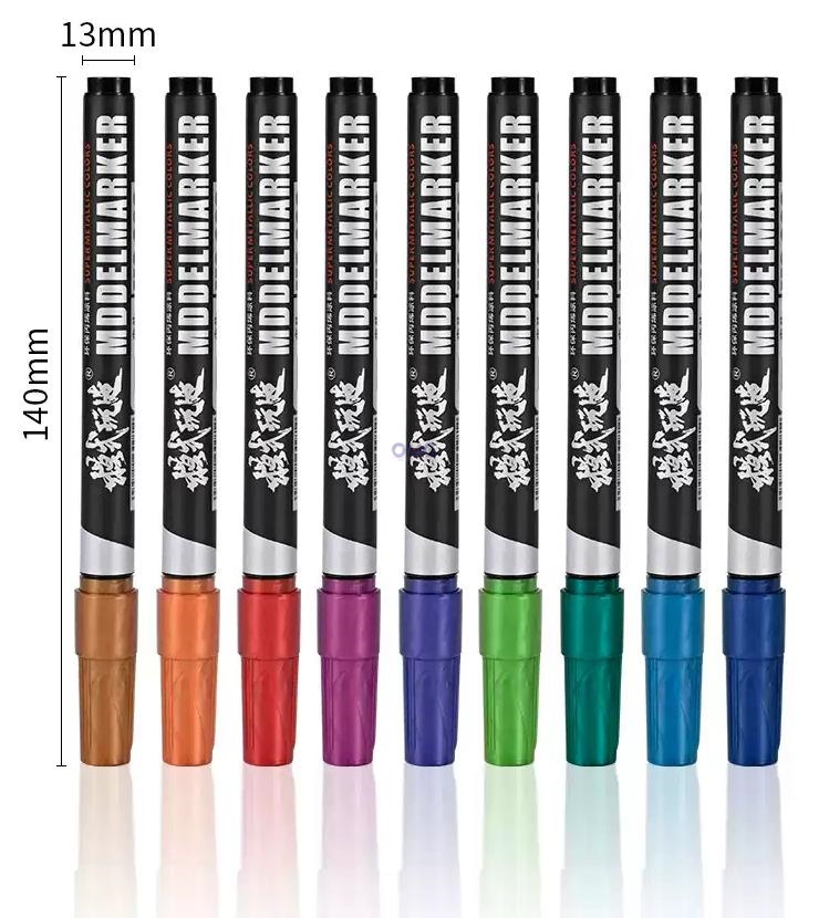 MoShi Gundam Super Metallic Marker Pen MS028 EX001-EX009 Mo Shi MS-028 ...