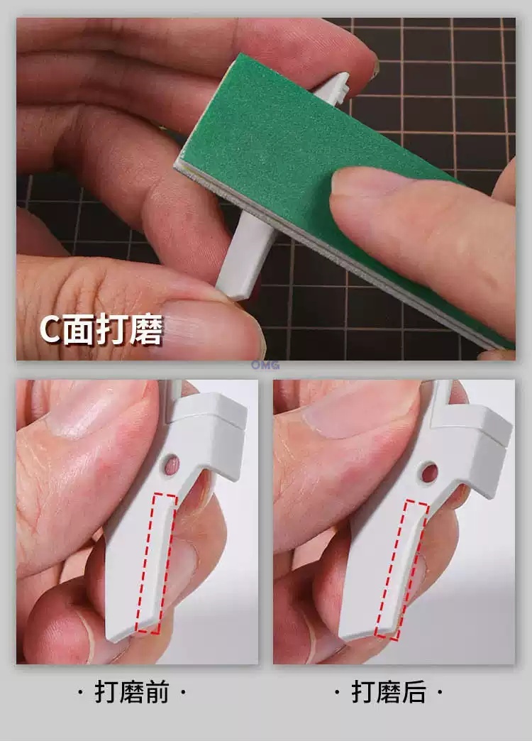 MoShi Sandpaper Sanding Stick #400 -#1200 (3 pieces) MS022 Mo Shi MS ...