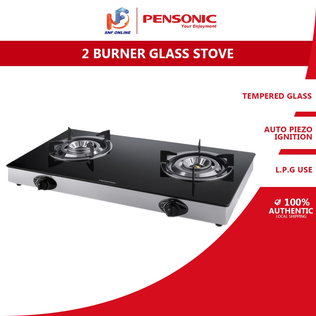 Pensonic Dapur Gas 2 Pembakar Table Top Gas Cooker PGC-2201G | Shopee ...