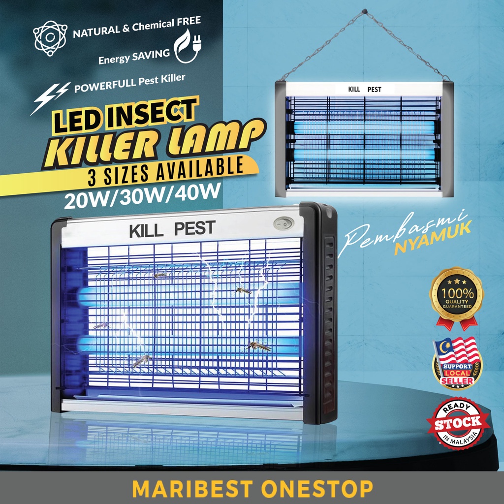 Electric Mosquito Killer Lamp Perangkap Lalat Lampu Nyamuk Elektrik ...