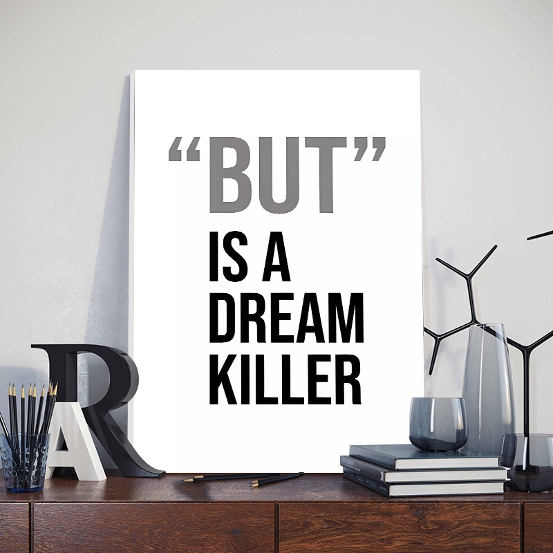 (With Frame)Office Decoration Wall Painting Inspirational Quotations ...