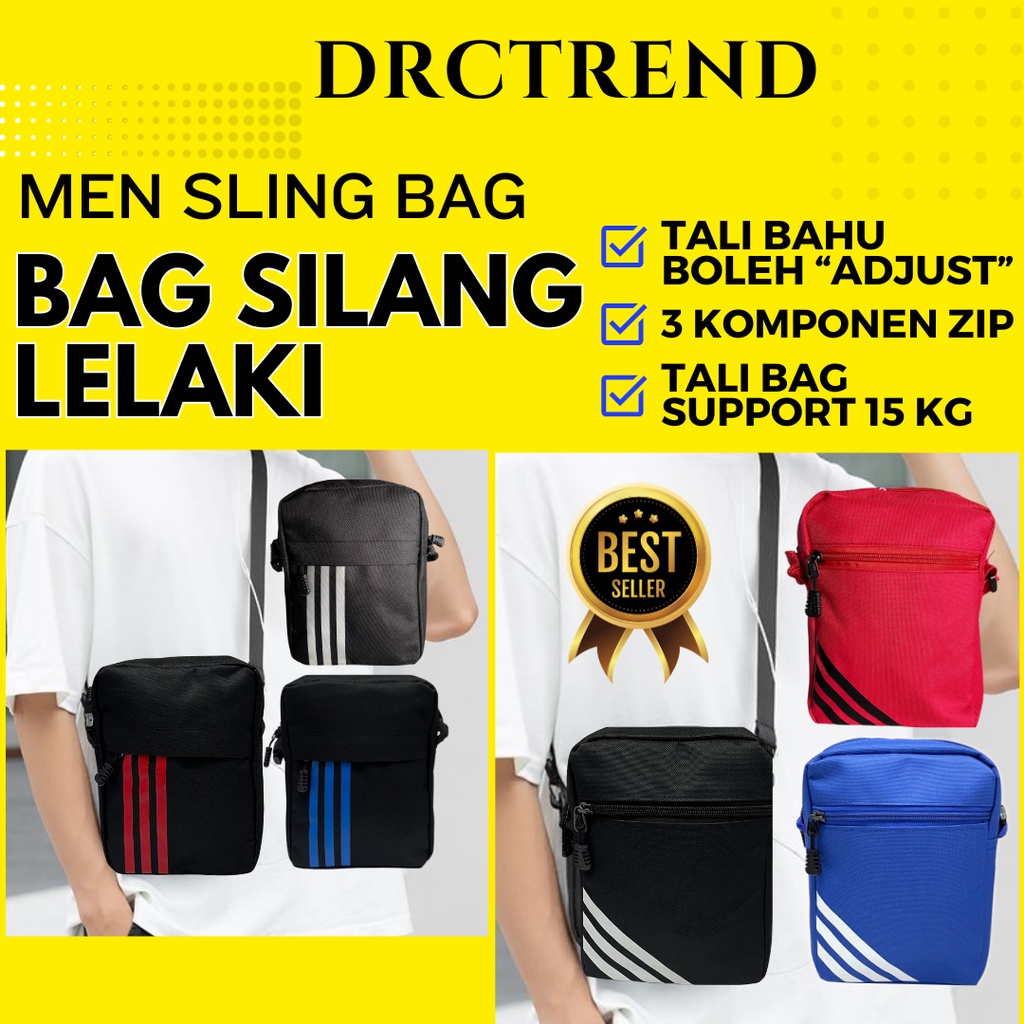 MEN'S SLING BAG CROSSBODY BAG SHOULDER BAG BEG SILANG LELAKI SL3 ...