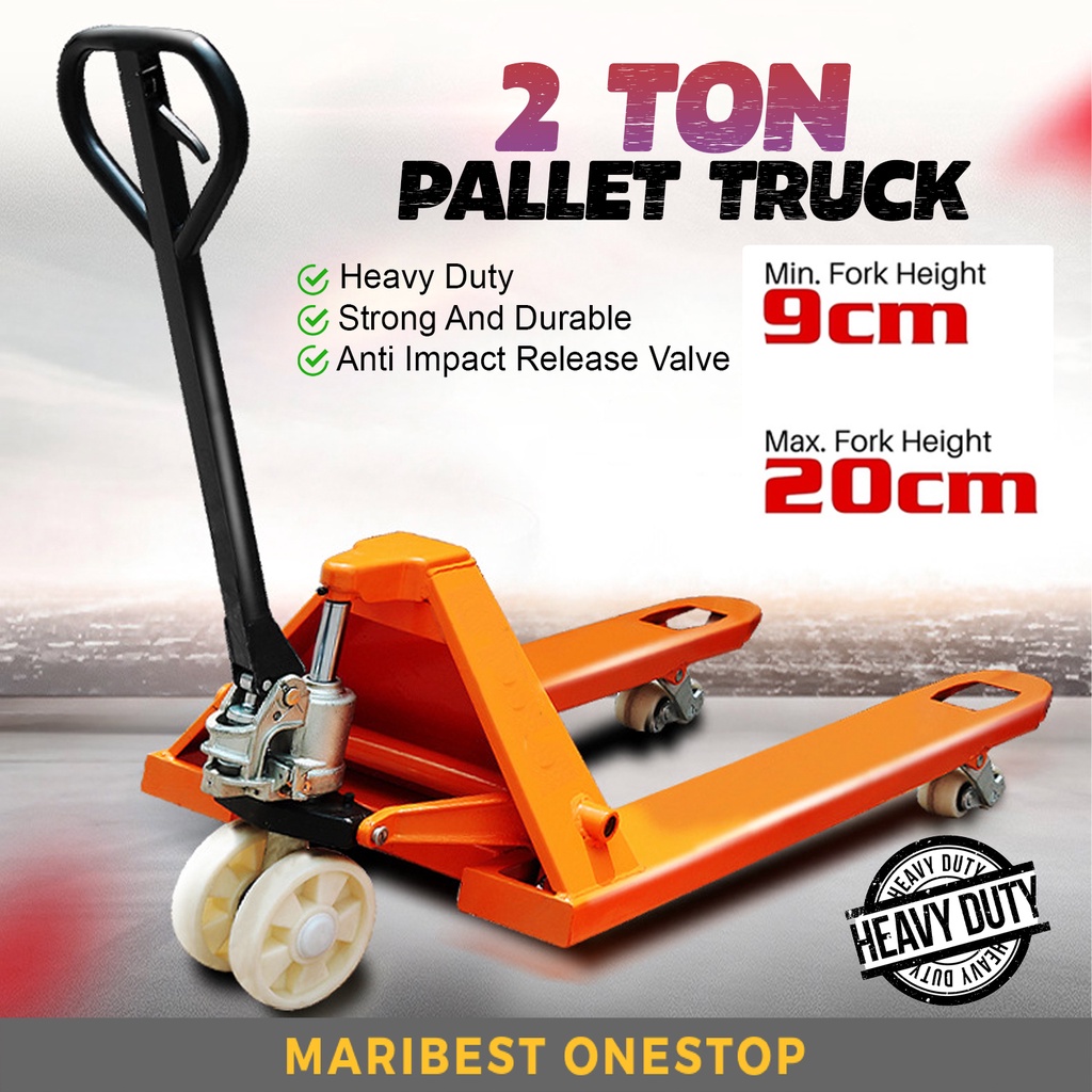 2 Ton Hand Pallet Truck Hydraulic Forklift Pallet Stacker Hand Truck ...
