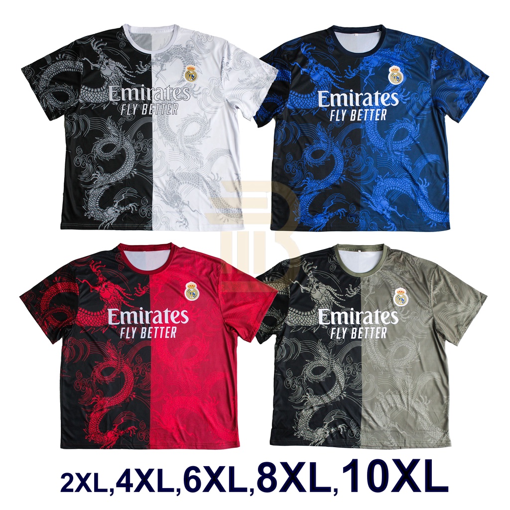 (HARGA BORONG) BAJU JERSY BOLA SEPAK CUTTING BESAR / PLUS SIZE FOOTBALL CLUB DESIGN MEN JERSEY ...
