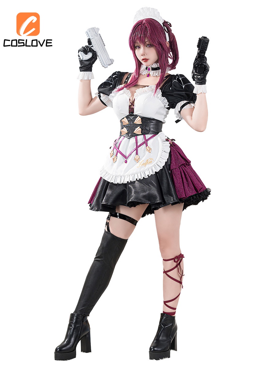 Honkai Star Rail Kafka Fan Made Maid Attire Cosplay Full Set Costume ...