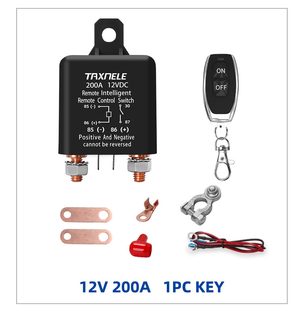 12V 120A 200A 500A Wireless Remote Control Battery Isolator Disconnect ...