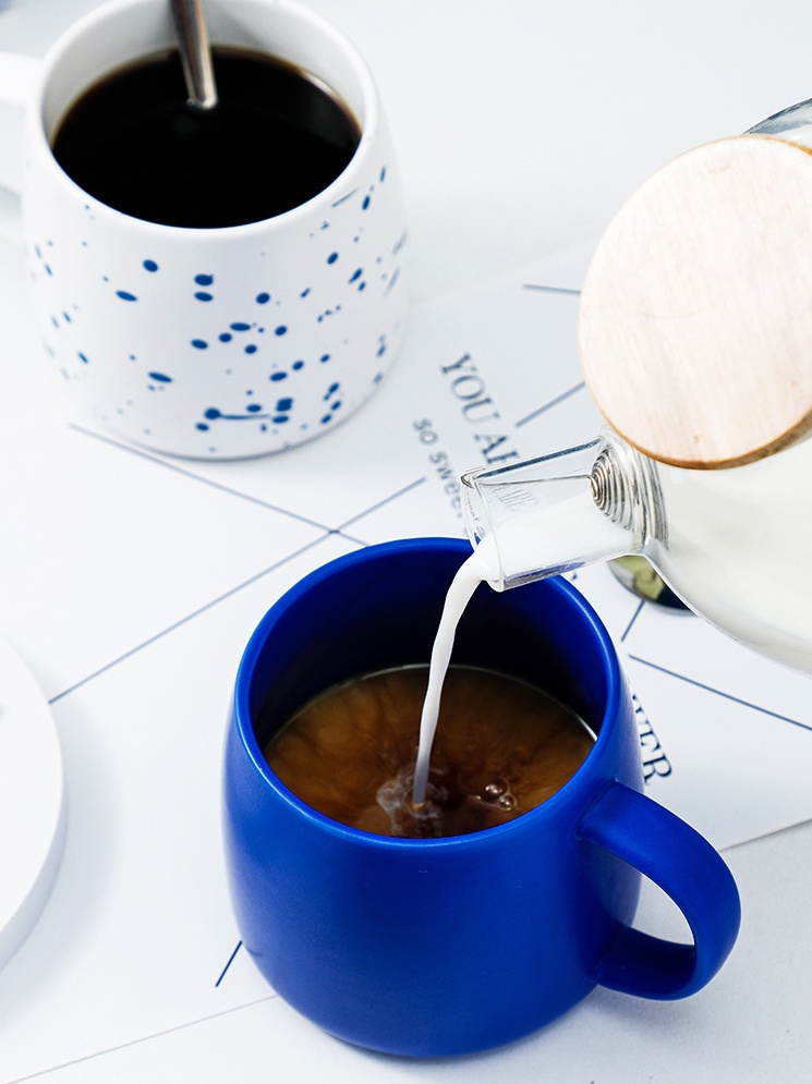 【Ready Stock】Ins Style Ceramic Mug Gift Box Coffee Cup Klein Blue ...