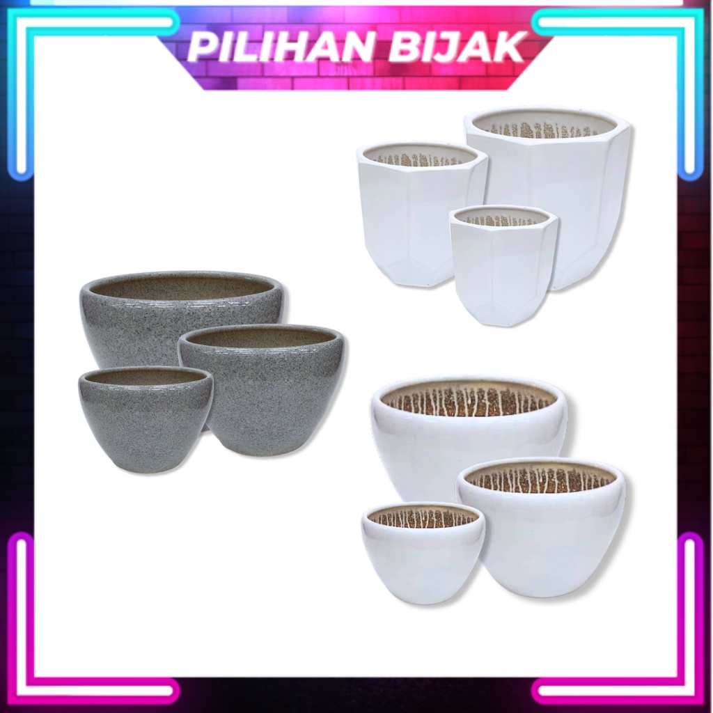Premium Pasu Ceramic Flower Pot Pasu Seramik Ceramic Vase Vase Pasu ...