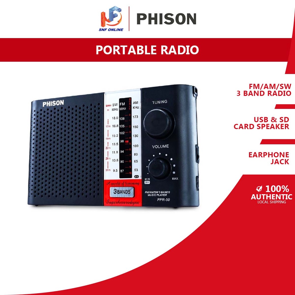 Phison Portable Radio PPR-50 | Shopee Malaysia