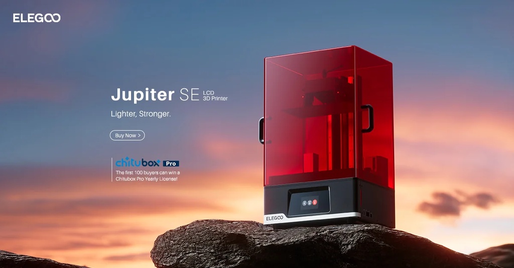 ELEGOO JUPITER SE 6K Large Resin 3D Printer, Automatic Resin / Auto ...