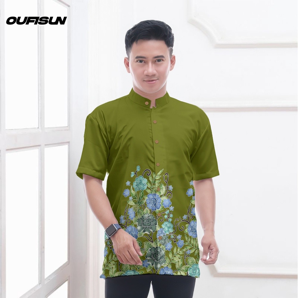 Koko Kurta Shirt Raya 2025 Ramadan Festival Large Short Sleeve Top Men ...