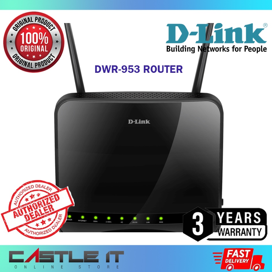 D-LINK DWR-953 AC1200 Wireless Dual Band 4G LTE Gigabit Router DWR-953V2 | Shopee Malaysia