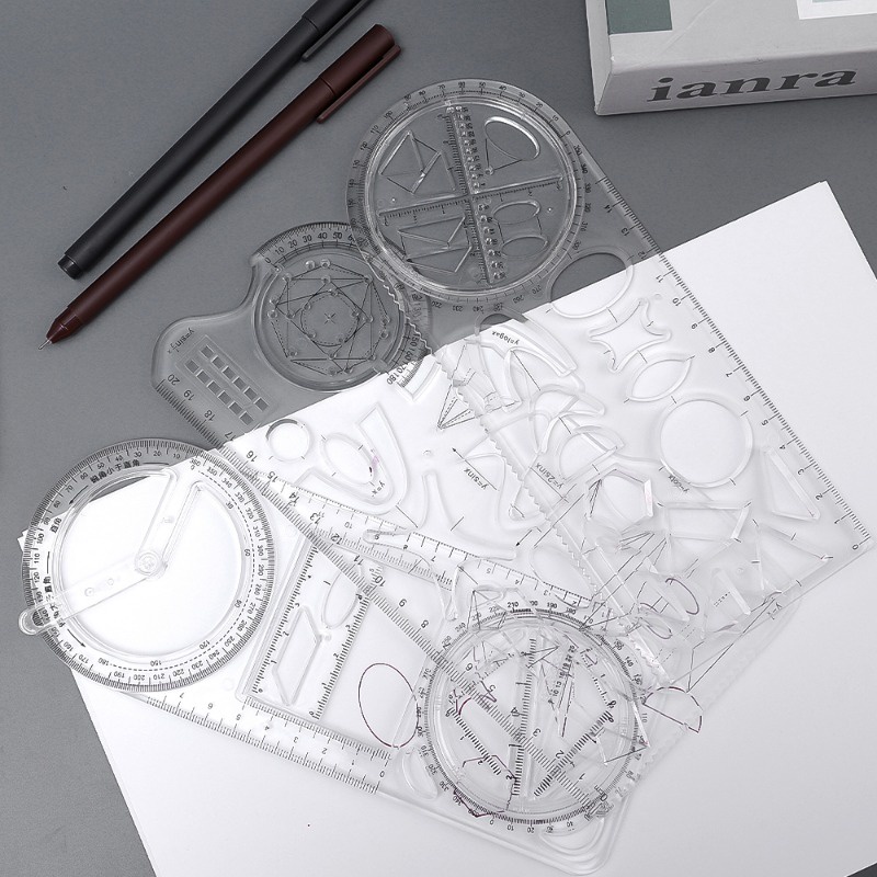 Primary and Secondary School Activity Drawing Ruler / Multifunctional ...