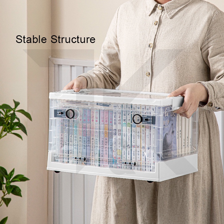 [LOCAL] Foldable Storage Box Stackable | Transparent Multipurpose ...