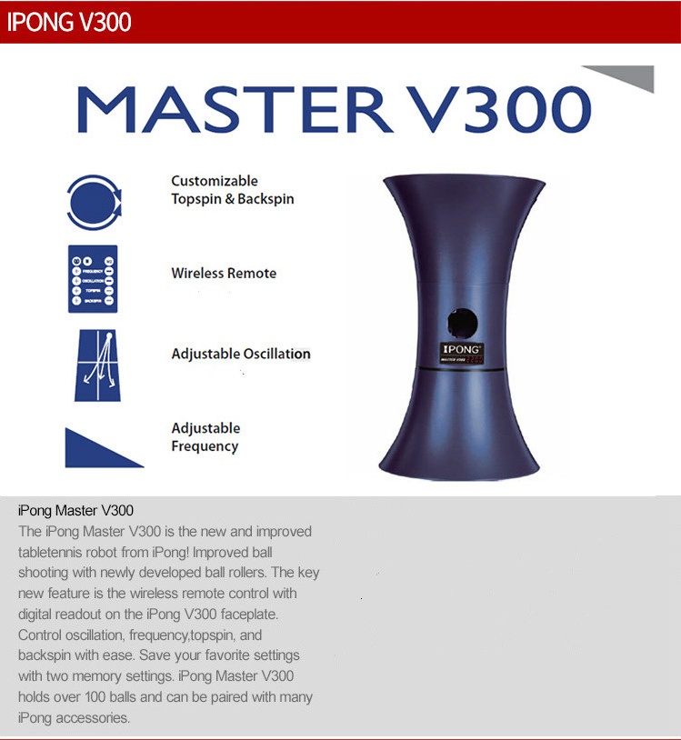 Original Ipong V300 Table Tennis Robot Training Table Tennis Machine Automatic Serving Machine ...