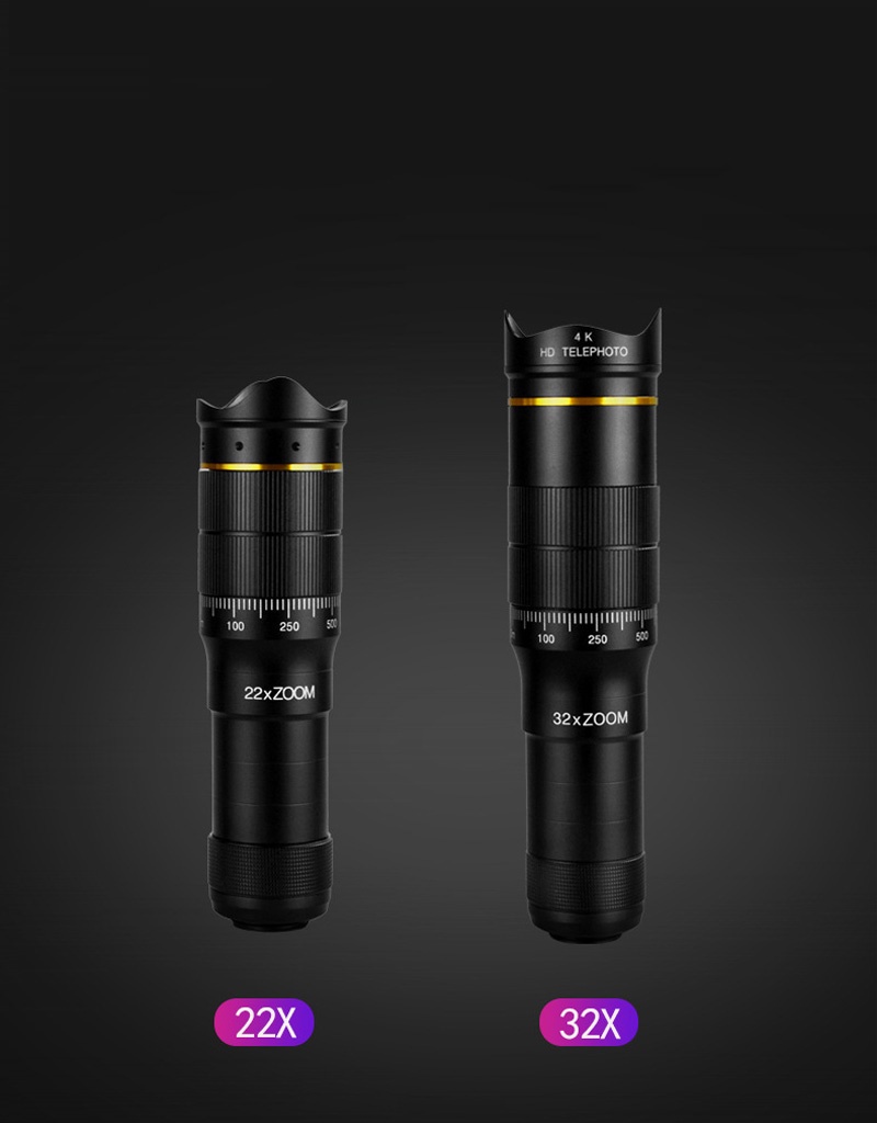 Universal Mobile Phone Monocular Telescope 22X 32X Camera Lens External ...
