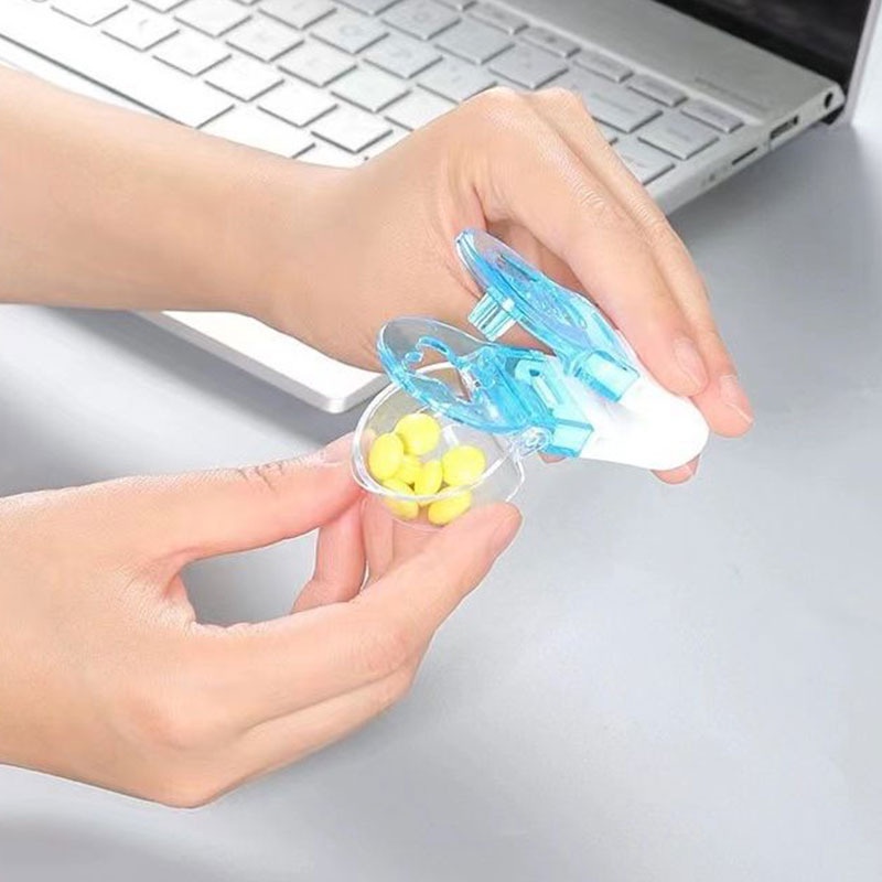 Creative Portable Pill Taker with Storage Box No Contact Easy To Take ...