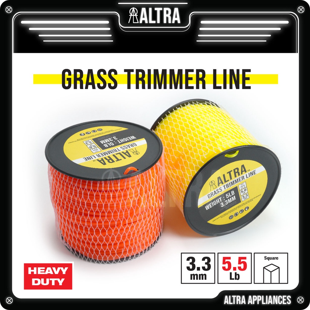 ALTRA 5LB 3.3mm Nylon Trimmer Line / Tali Mesin Rumbut / Grass Cutting ...