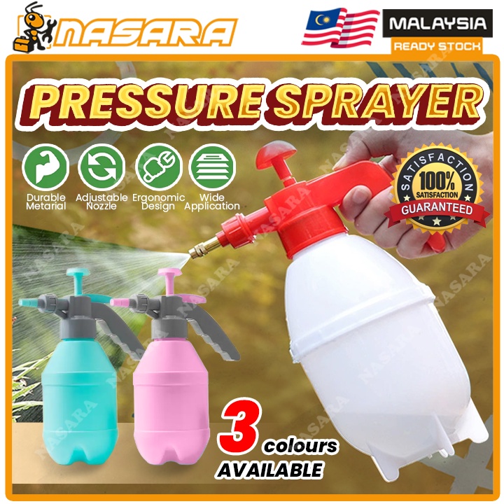 Nasara 1 Liter Multi-Purpose Pressure Hand Pump Sprayer Gardening Tool ...