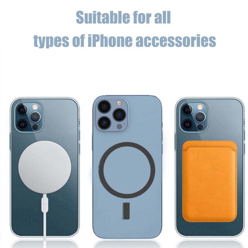 Universal Metal Magnet Ring Sticker - Compatible For Iphone 15 Pro ...