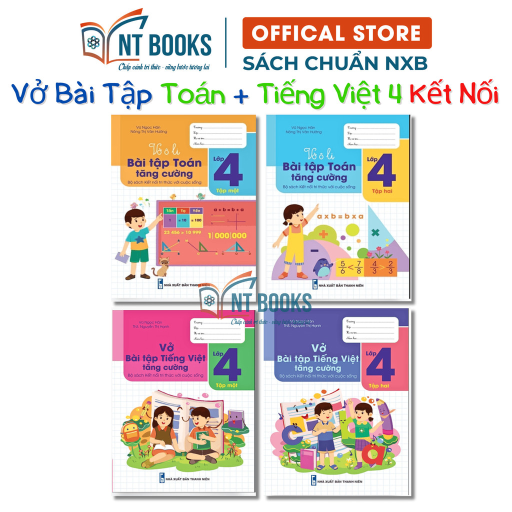 Book - Notebook Math Exercises, Intensive Vietnamese Grade 4 Volume 1 ...