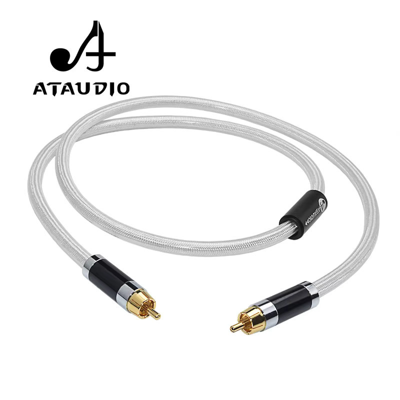 ATAUDIO Hifi Digital Coaxial Audio Video Rca Cable Hi-end Copper and ...
