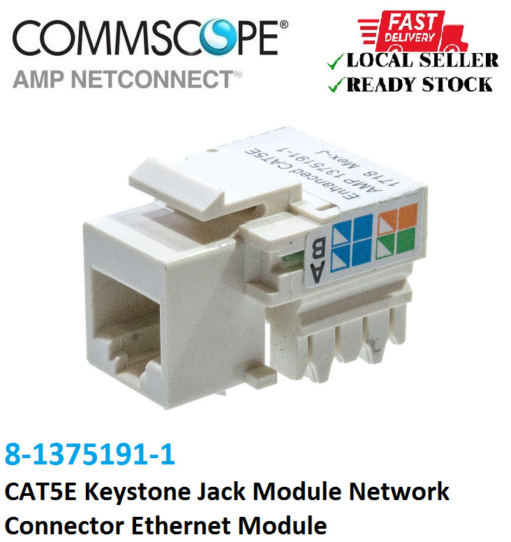 Commscope CAT5E Keystone Jack Module Network Connector Ethernet Module ...