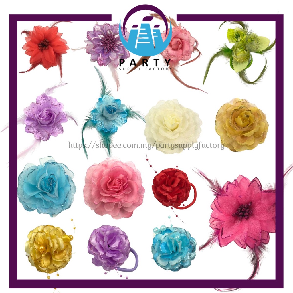 (1pcs) Bunga Kendarat / Bunga Dada / Bunga Rewang / Flower Corsage With ...